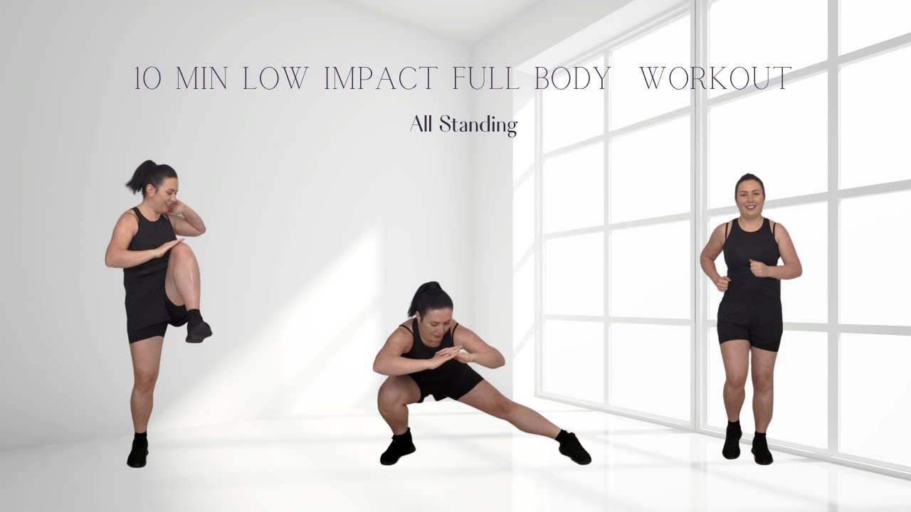 10-Minute Low Impact Full Body Workout at Home - Quick Fitness Training ...