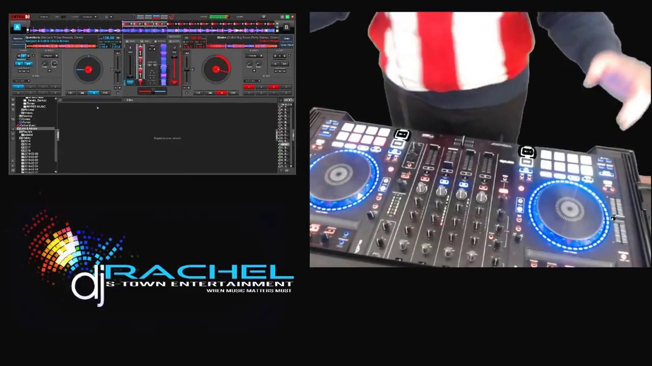 Dj Rachel - Virtual DJ mix using OBS - YouTube