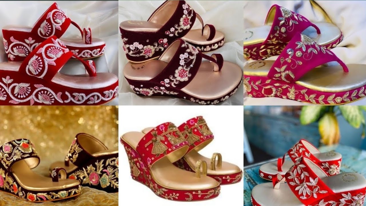 Party wear design 🌹👠 Dulhan letest footwear Sandal 🌹 Beutiful sandal ...