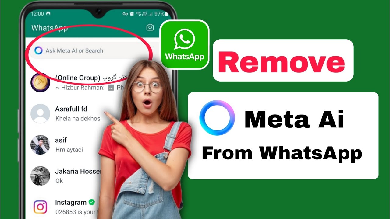 How to remove Meta Ai from Whatsapp - YouTube