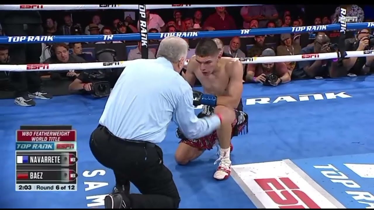 Emmanuel Navarette vs Eduardo Baez fight highlights - YouTube