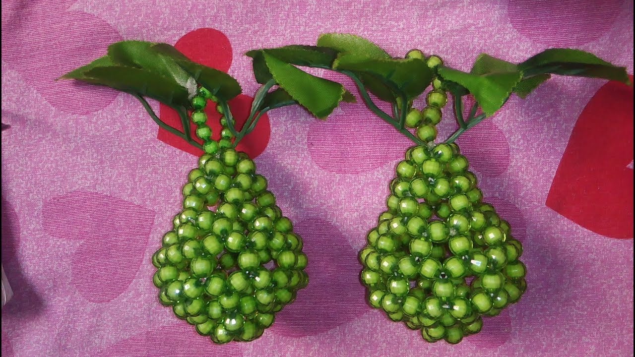 পুতির পেয়ারা/How to make beaded guava/How to make beaded fruits - YouTube