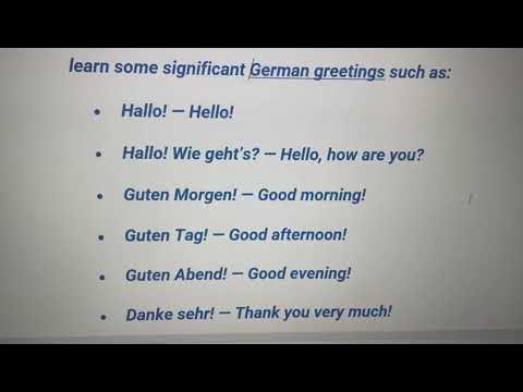 German greetings - YouTube