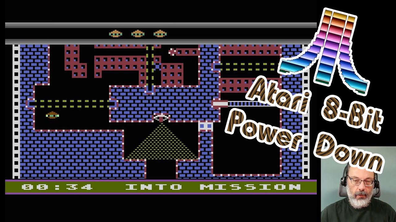 Atari 8-Bit Game Play, Power Down - YouTube