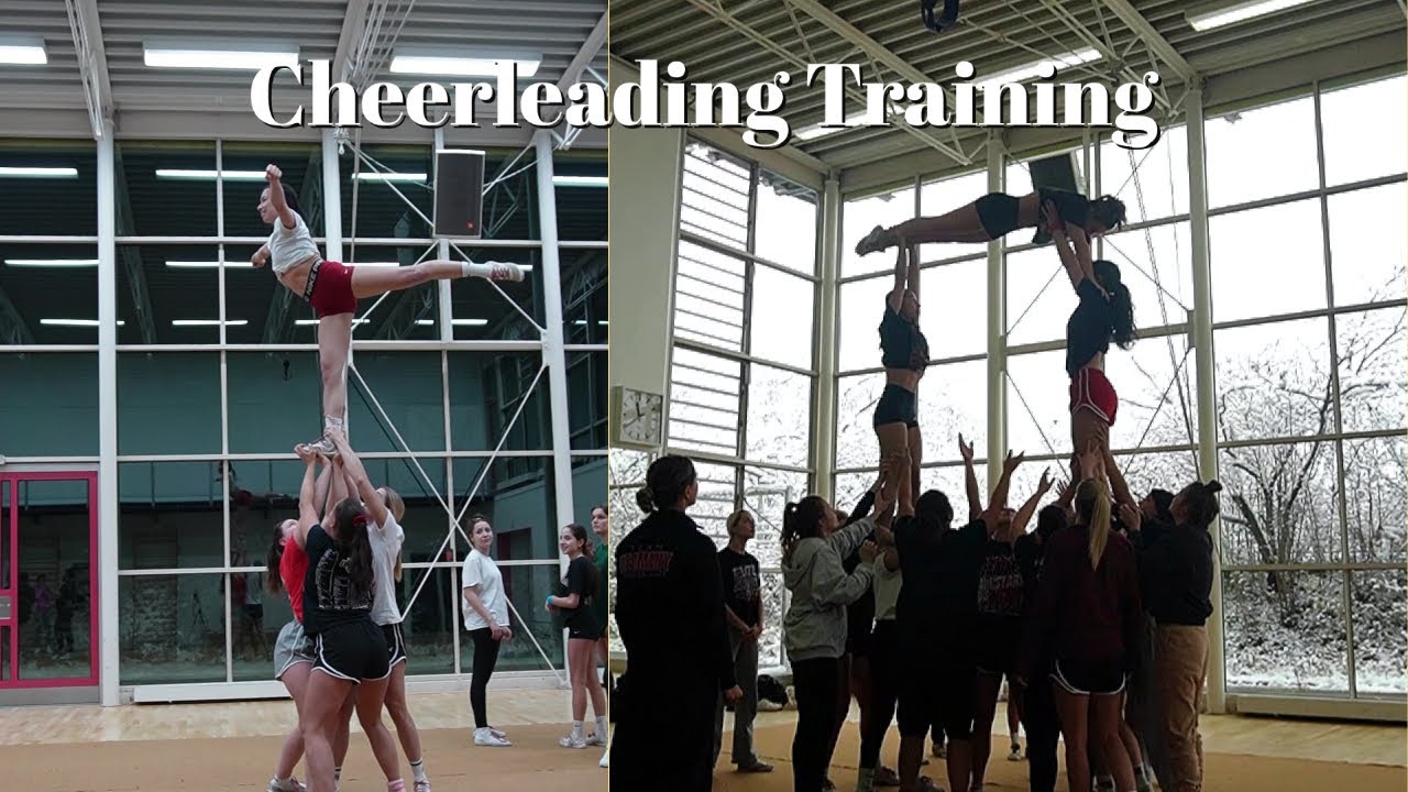 Cheerleading Training Vlog - Pyramiden, Tumbling & Stunts - YouTube