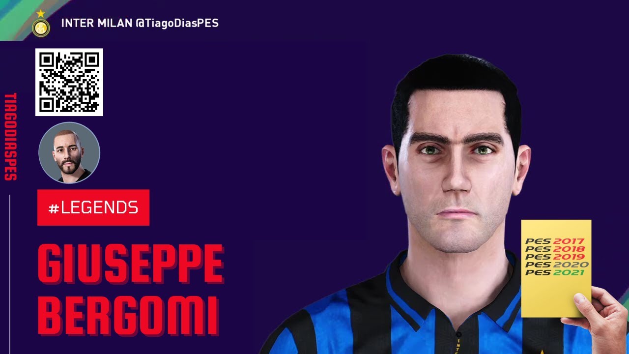 Giuseppe Bergomi @TiagoDiasPES (Inter Milan) Face + Stats | PES 2021 ...