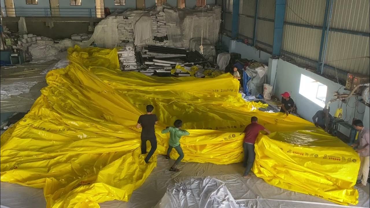AGROSATHI BIG SIZE TARPAULIN MANUFACTURING PROCESS 🥸🥹 - YouTube