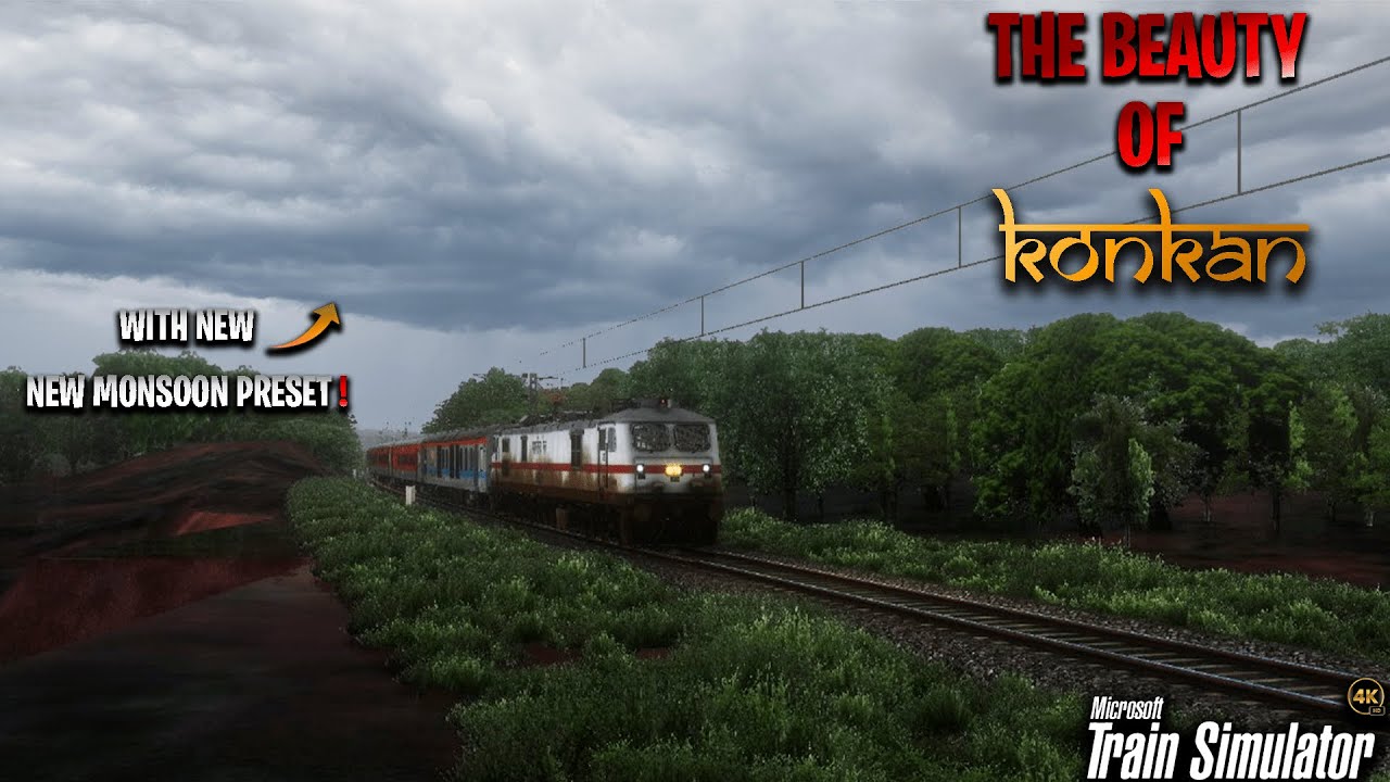 THE BEAUTY OF KONKAN RAILWAY (TRAILER) IN MSTS OPENRAILS || WITH NEW ...