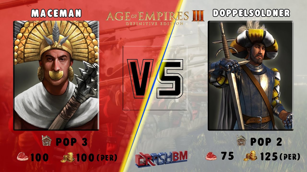 Maceman vs Doppelsoldner - Age of Empires 3 : Definitive Edition - YouTube
