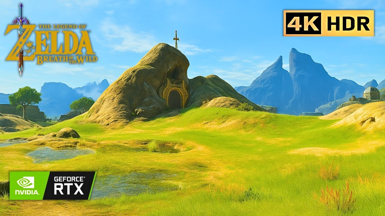 [4K60] 4K Zelda Botw RTX 5090 - Raytracing GI - Ultra graphic gameplay ...