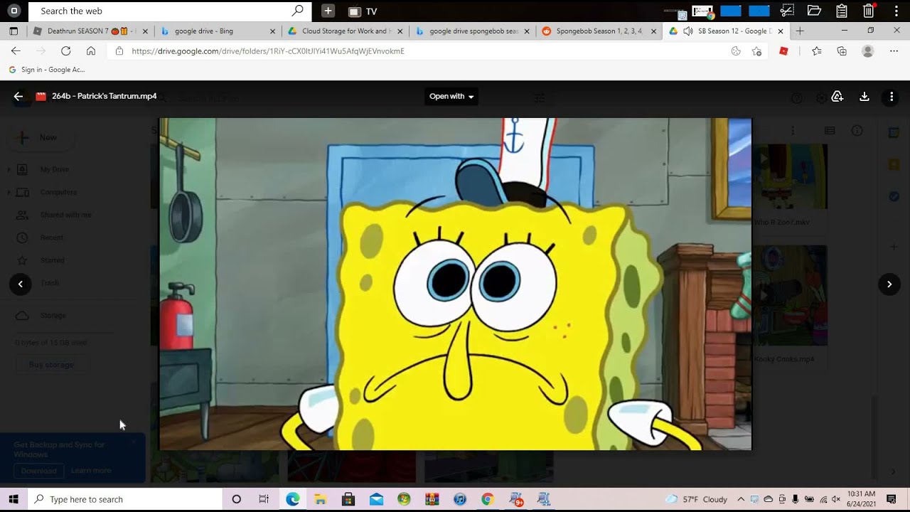 Patrick Tantrum Spongebob June 24 1991 - YouTube