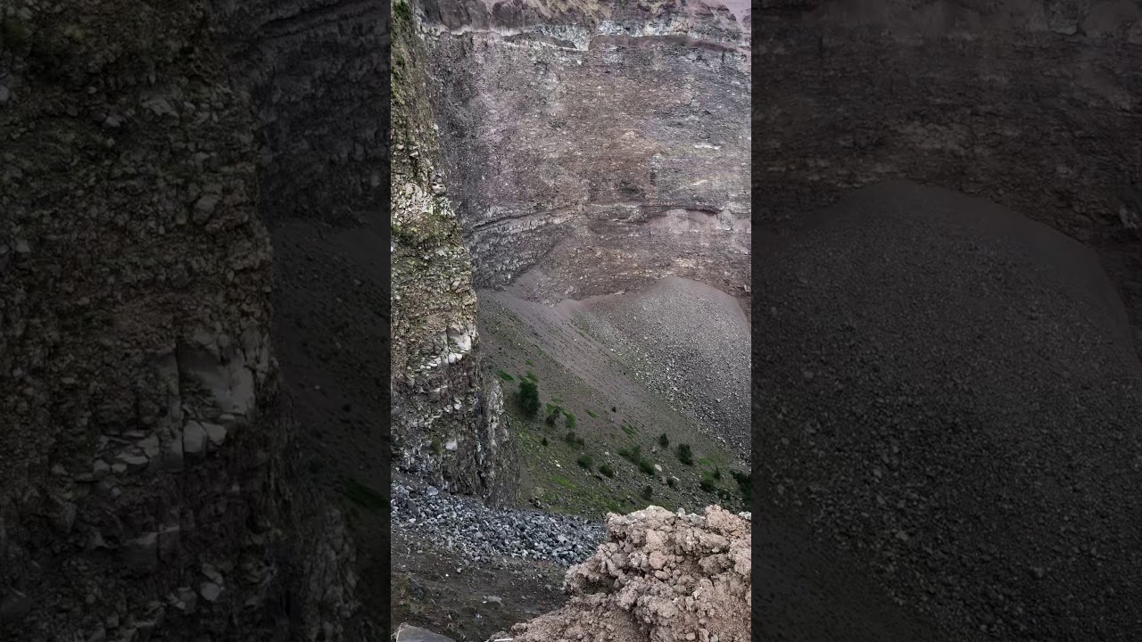 Inside the volcano, Vesuvius crater - YouTube