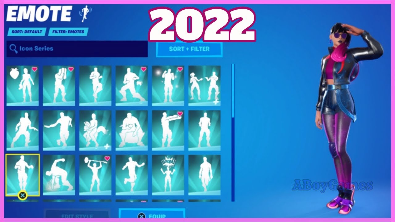 ALL FORTNITE ICON SERIES Emotes AND [NEW] TIKTOK Dances! - YouTube
