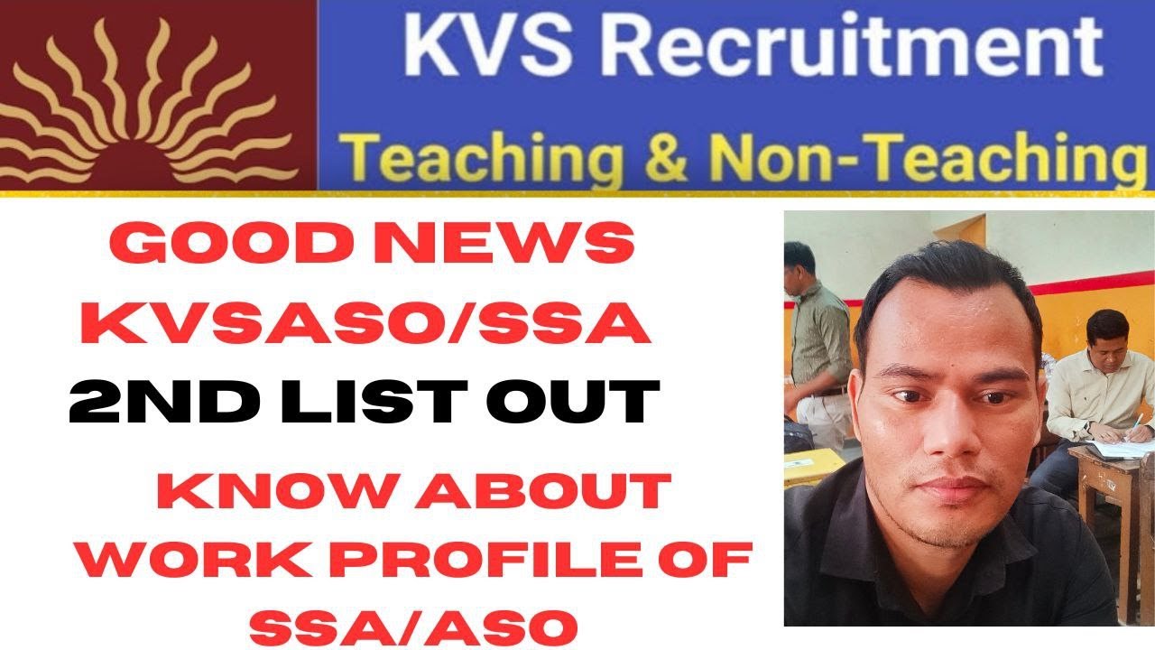 Good News KVS ASO and SSA 2nd list out , check your name ...? - YouTube
