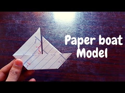 Paper boat model maked by using wasted paper 👍 - YouTube