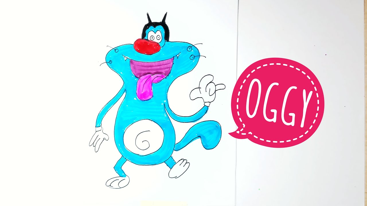 How to draw Oggy Cartoon | Easy drawing of Oggy| - YouTube