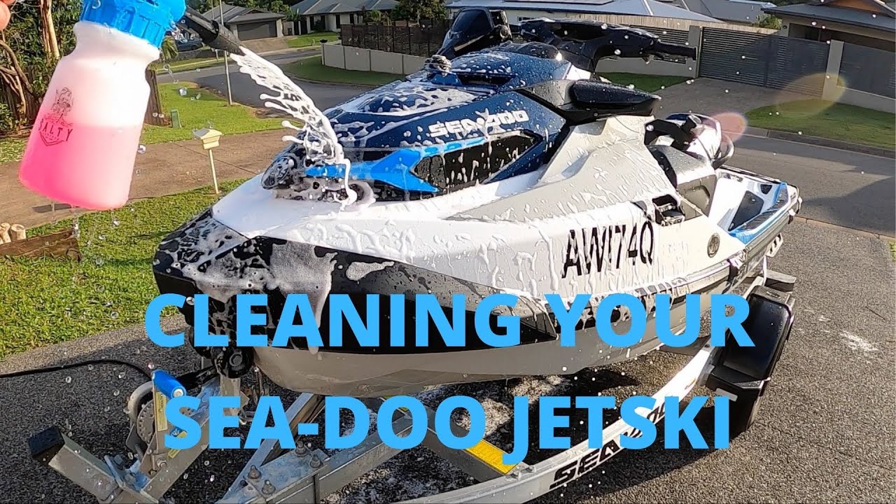 CLEANING AND FLUSHING A 2021 SEA-DOO FISH PRO SALTY CAPTAIN - YouTube