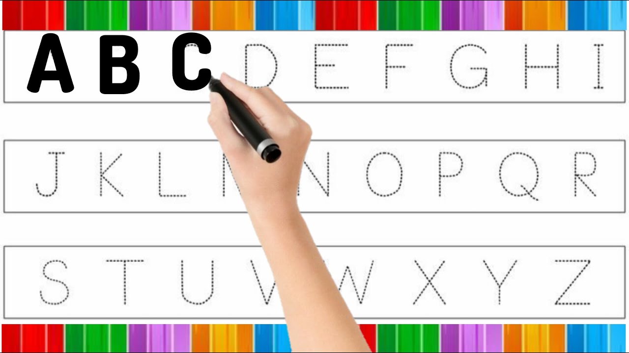 Learn how to write alphabet with Happy brain kids learning | learn to ...