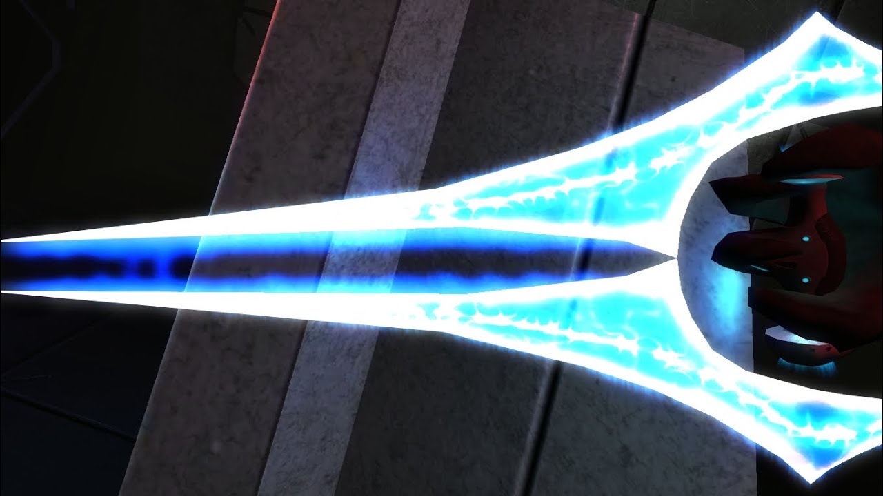 How to make a halo energy sword in fortnite for master chief. - YouTube