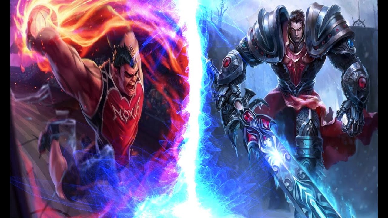 Mudjaco - DunkMaster Darius TOP vs Dreadknight Garen FIGHT #2 League of ...