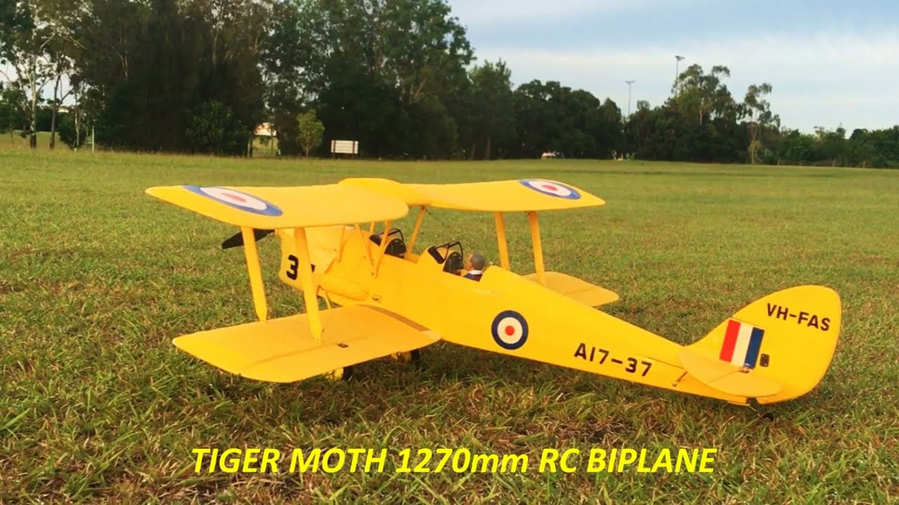 Dynam TIGER MOTH 1270mm 4S RC Biplane ( 15 Dec 2022) - YouTube