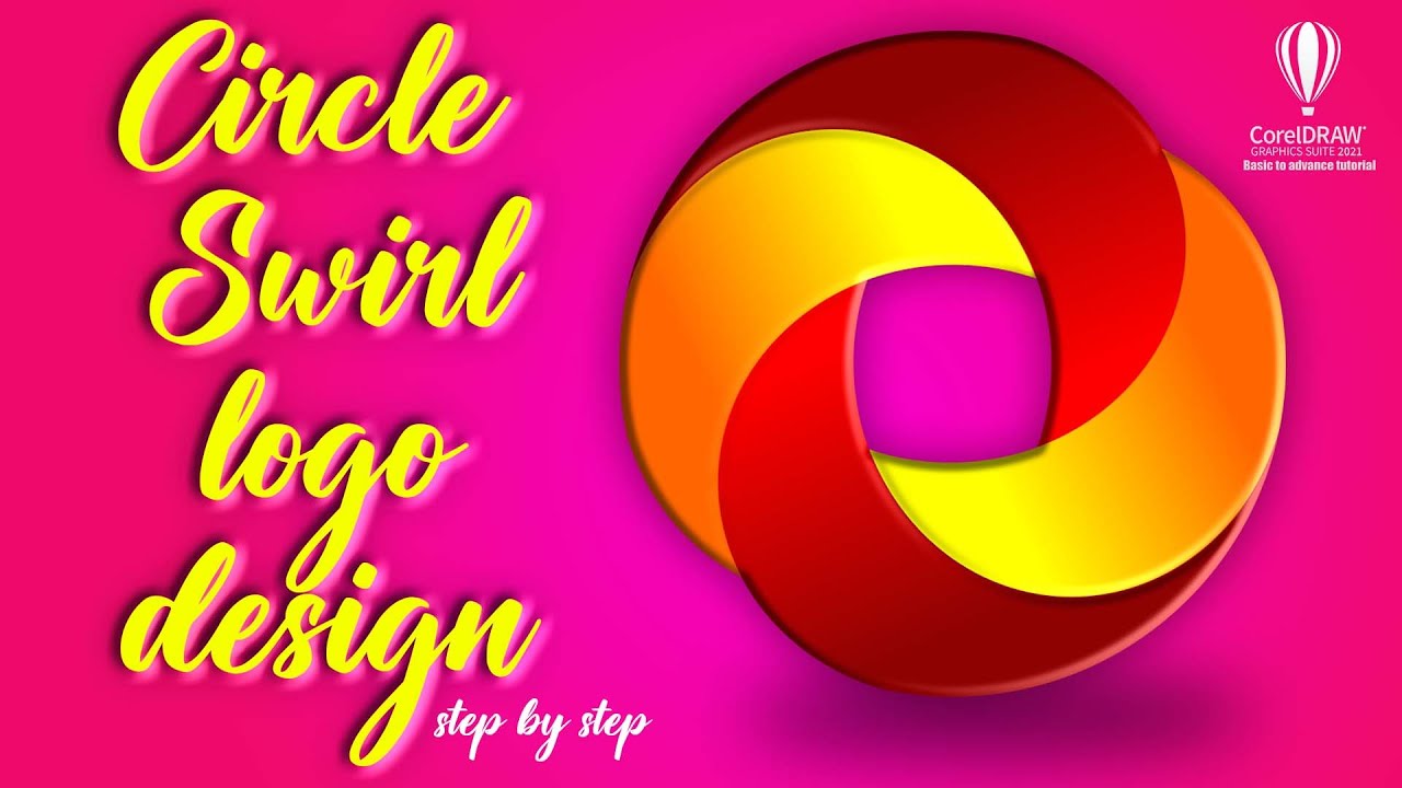 A CIRCLE SWIRL LOGO DESIGN IN COREL DRAW |circle swirl logo ...