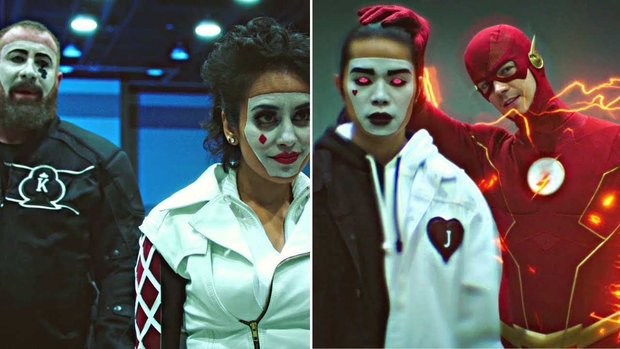 The Flash vs The Royal Flush Gang Scene HD - YouTube