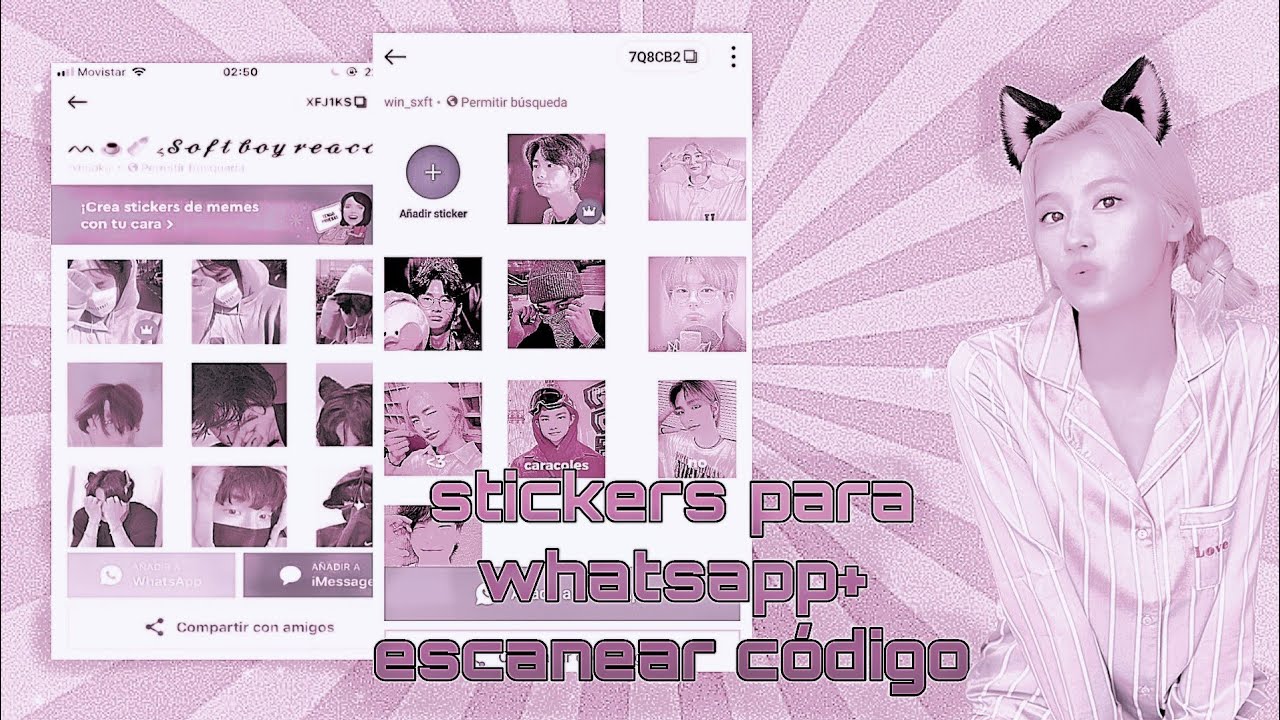 crear códigos para WhatsApp+escanear códigos de stickers - YouTube