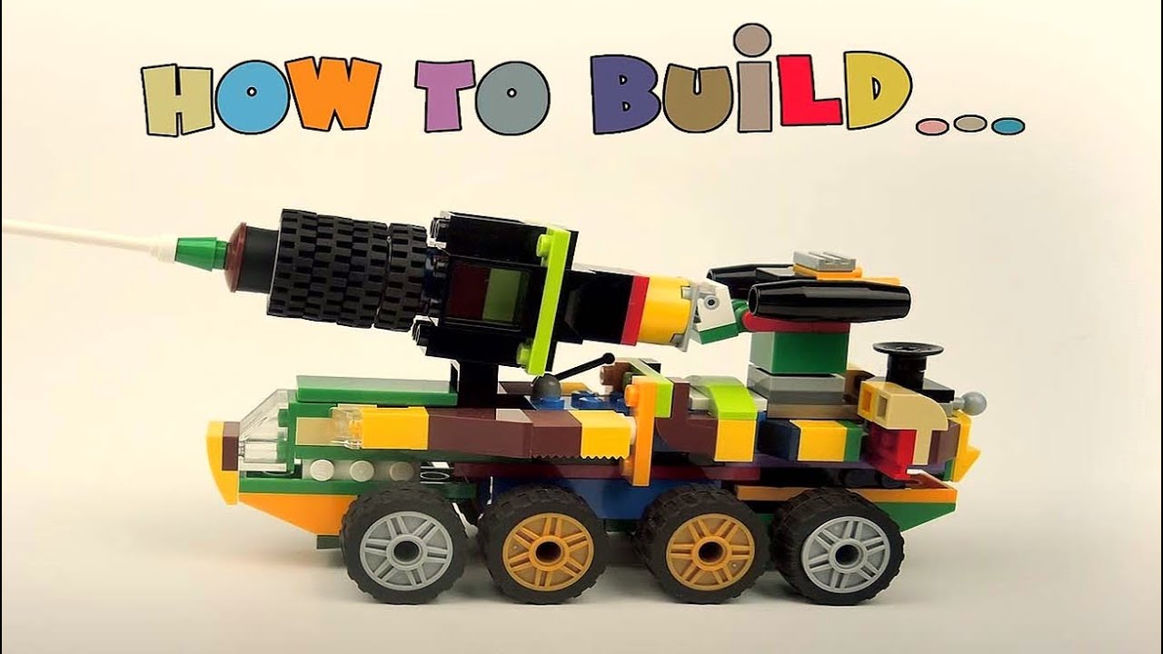 LEGO 11014 Military Car ⚔🔫💣 MOC 👍 How to Build Rocket Military Car from ...
