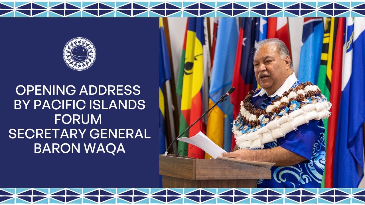 PRNSC 2025 opening address by Pacific Islands Forum Secretary General ...