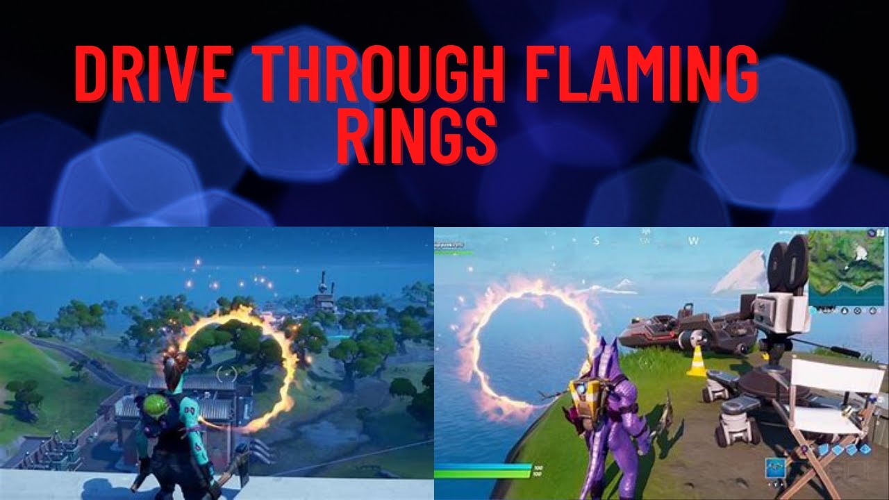 Drive through Flaming Rings - YouTube