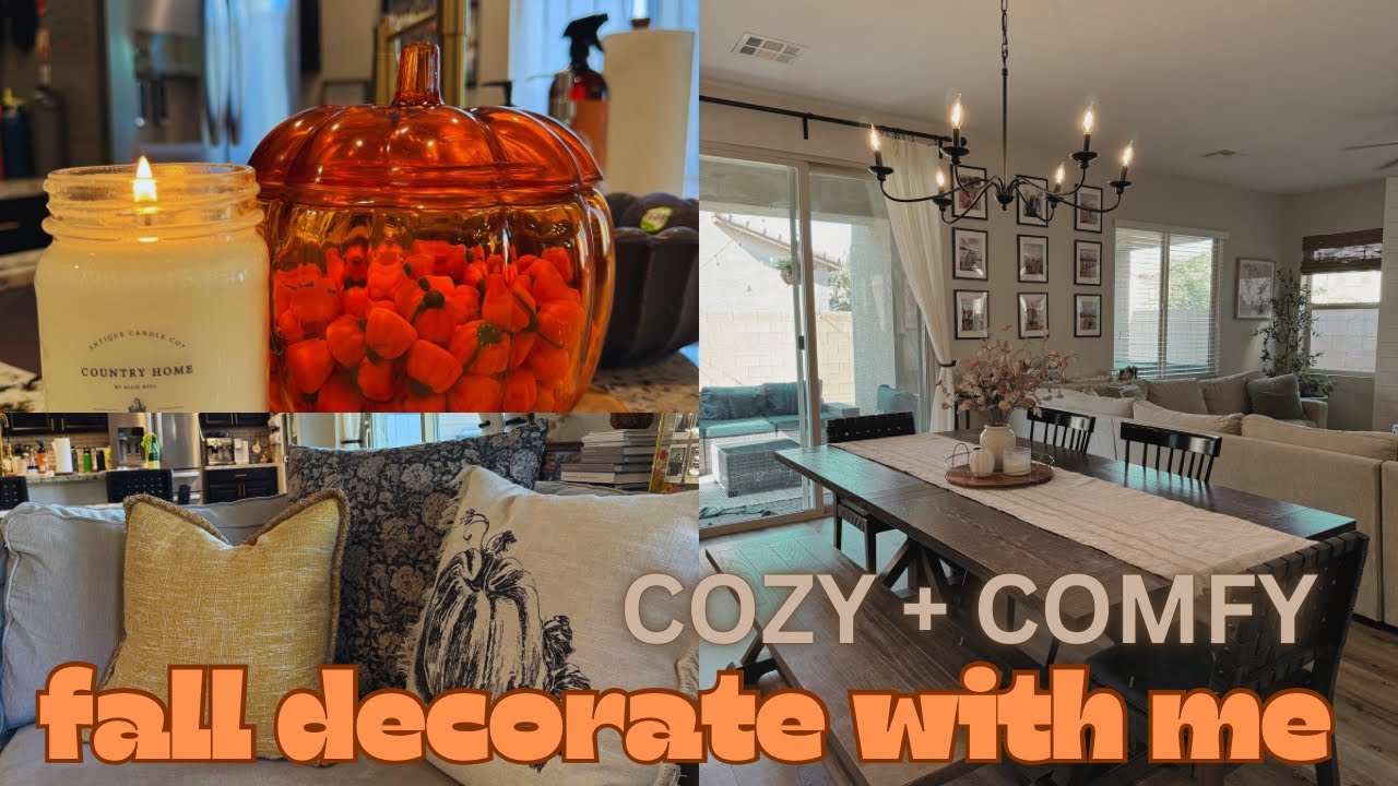 FALL DECORATE WITH ME🎃🍁🍂 COZY REALISTIC HOME + DECOR TIPS - YouTube