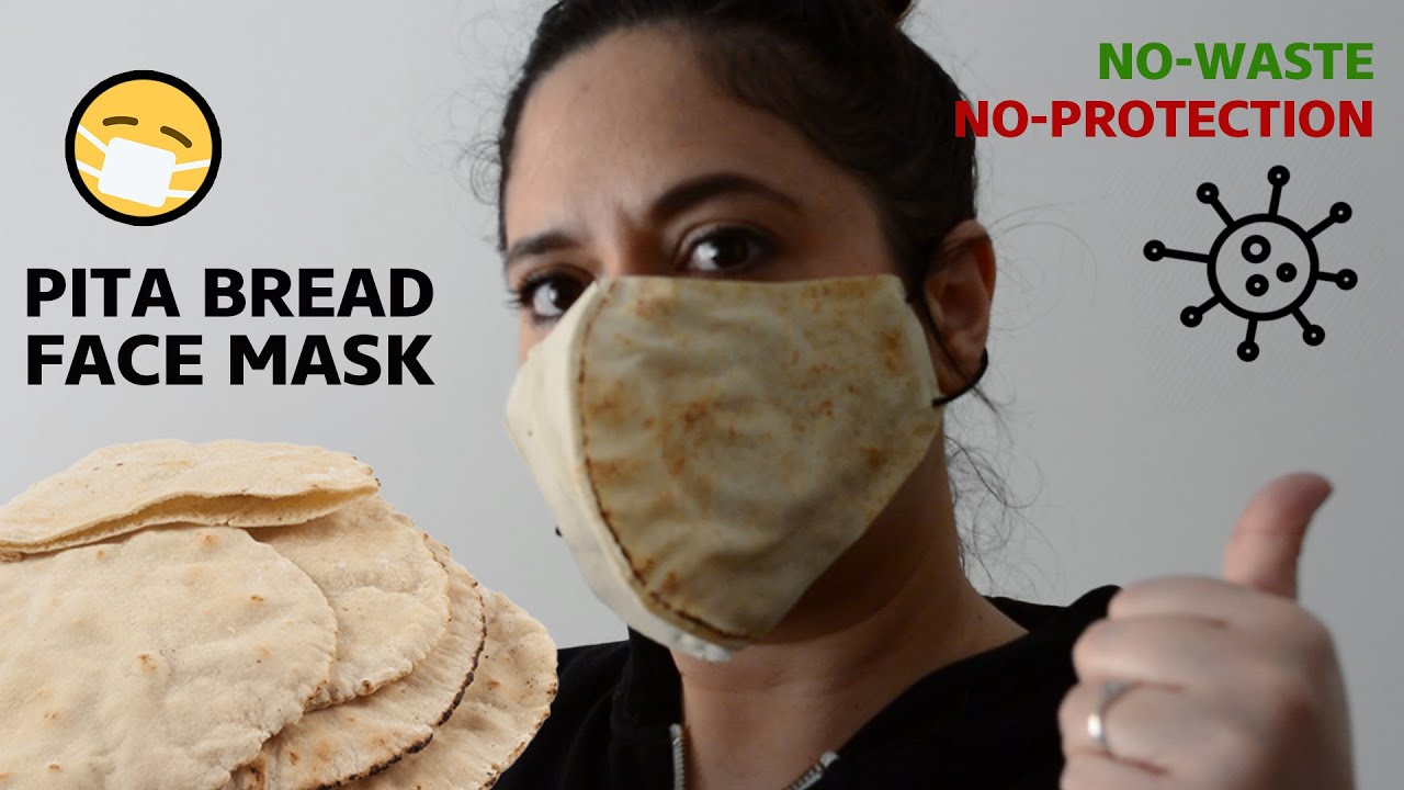 Pita bread face mask - YouTube