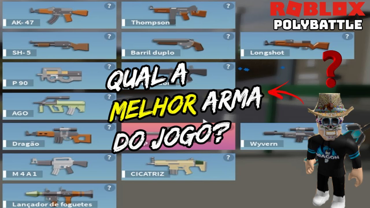 TOP 5 MELHORES ARMAS DO POLYBATTLE ROBLOX - YouTube