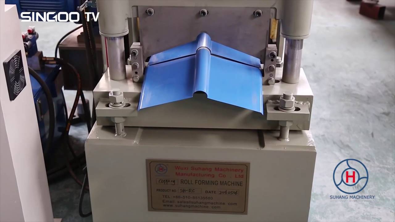Ridge capping machine - YouTube