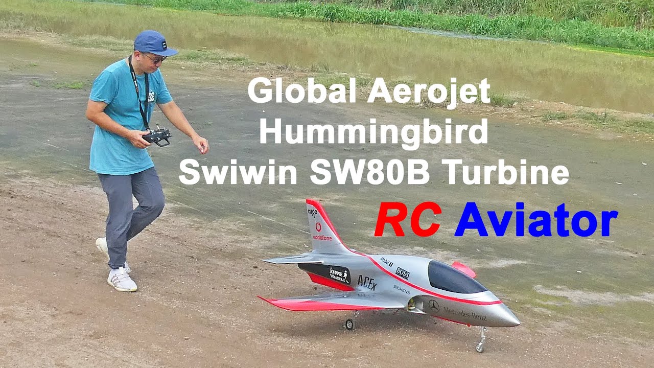 Silver Global Aerojet Hummingbird Swiwin SW80B Turbine - YouTube