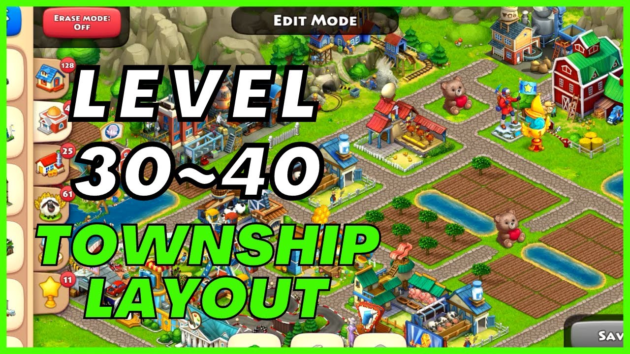 TOWNSHIP LAYOUT LEVEL 30~40 - YouTube