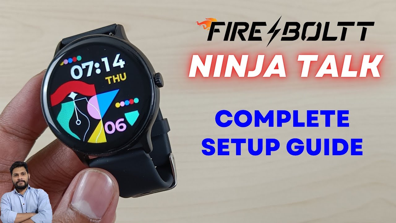 Fire-Boltt Ninja Talk Smartwatch Full Setup Guide - YouTube