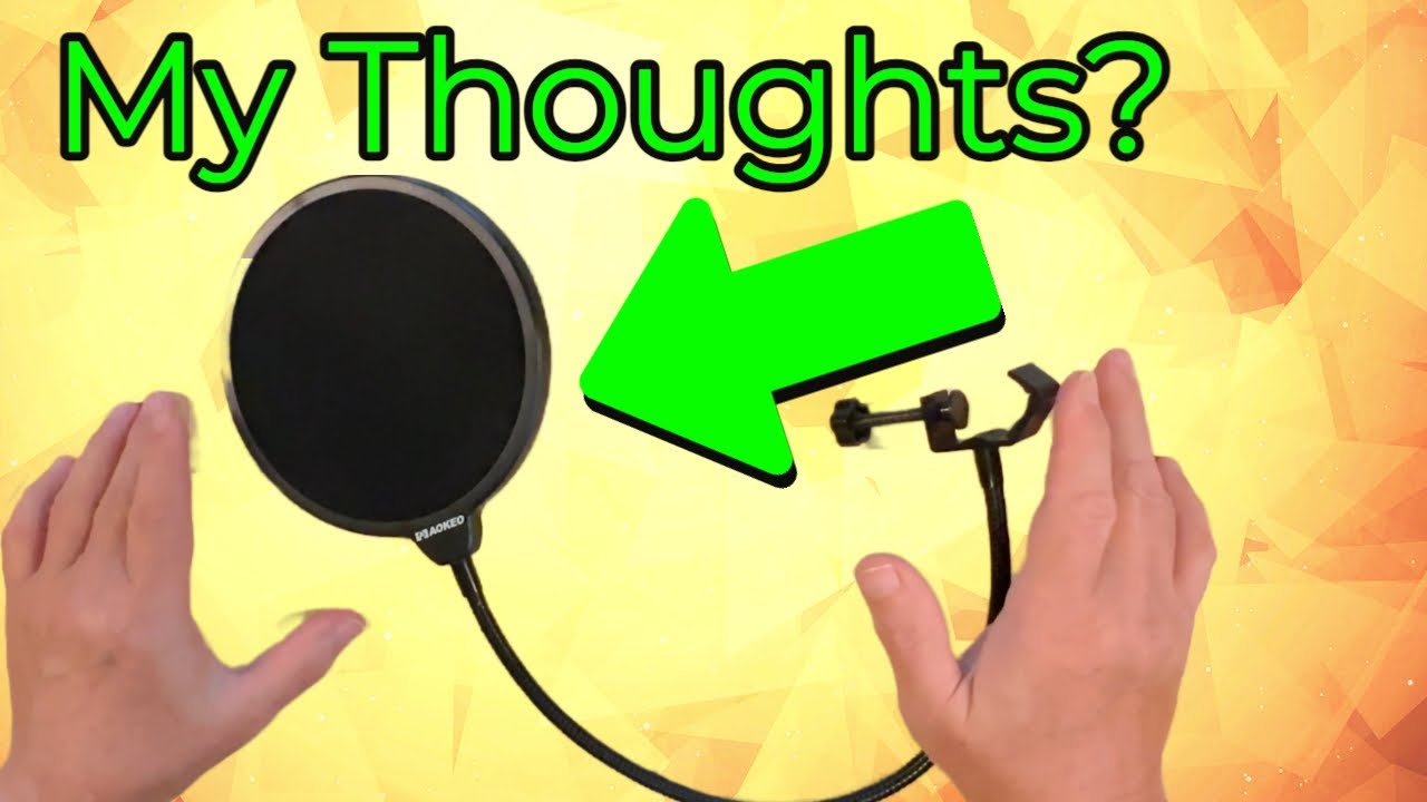 Aokeo Professional Microphone Pop Filter Mask Shield For Any Microphone ...