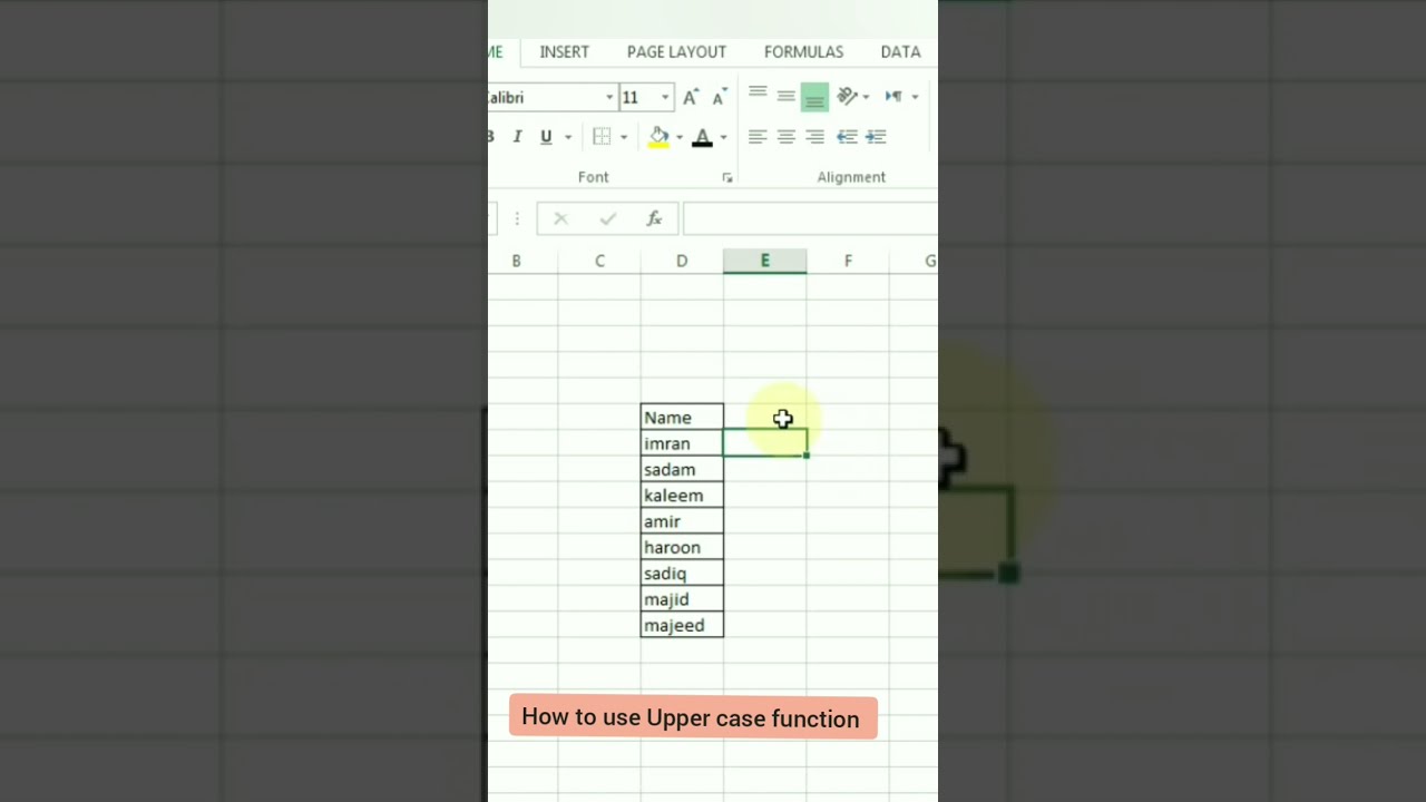How To Use Upper Case Function In Excel excel excelfunctions YouTube How To Use Upper Case Function In Excel excel excelfunctions YouTube