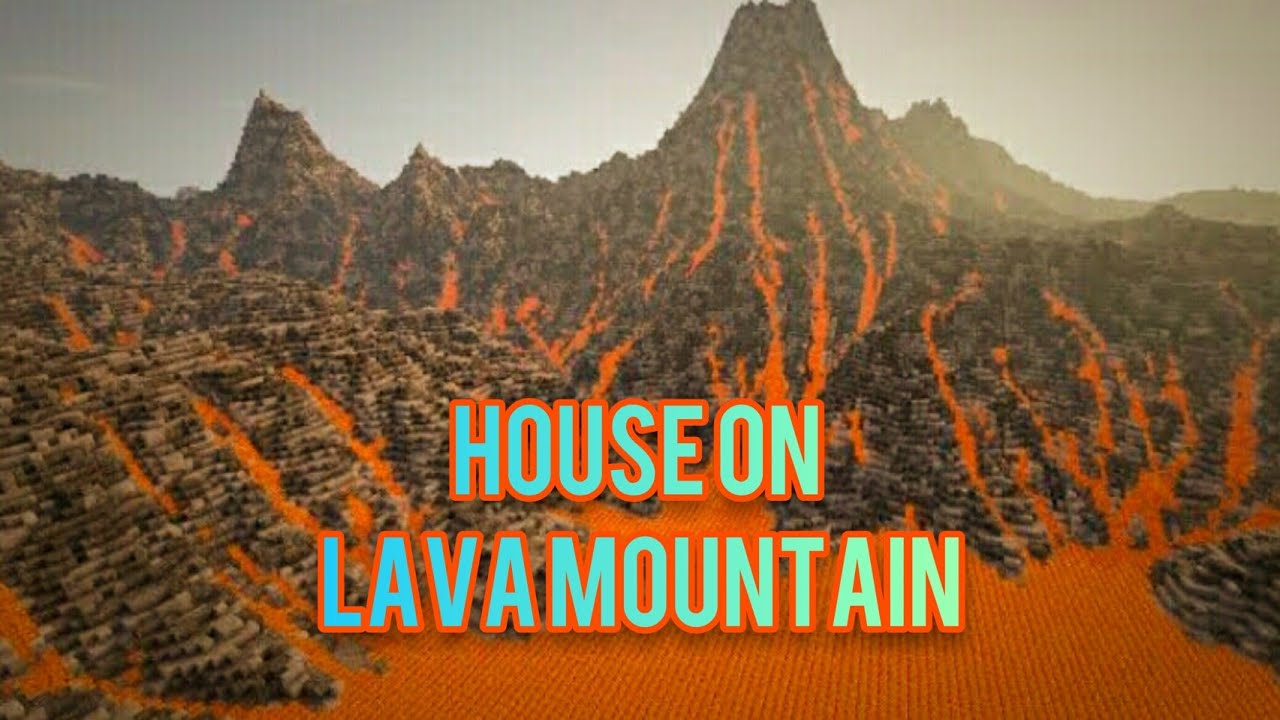 House on lava mountain | MINECRAFT - YouTube