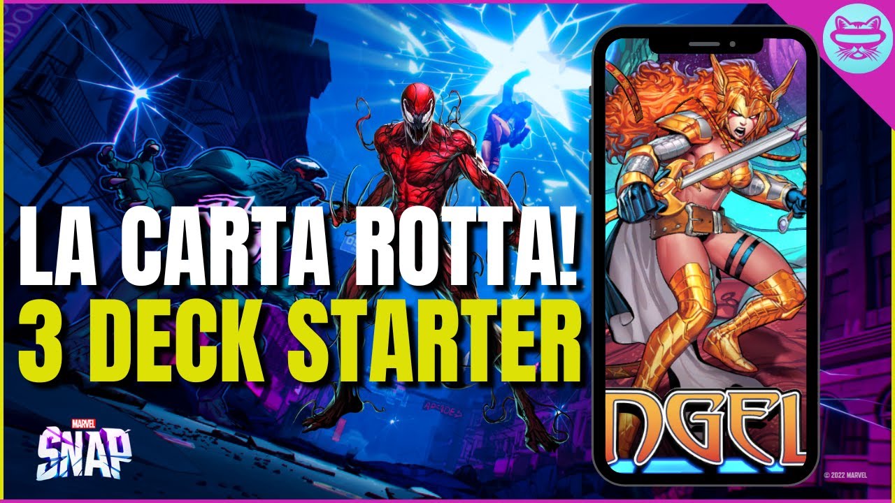 Marvel Snap Ita: Angela La Carta ROTTA + 3 Miei Starter Deck Pool 1 ...