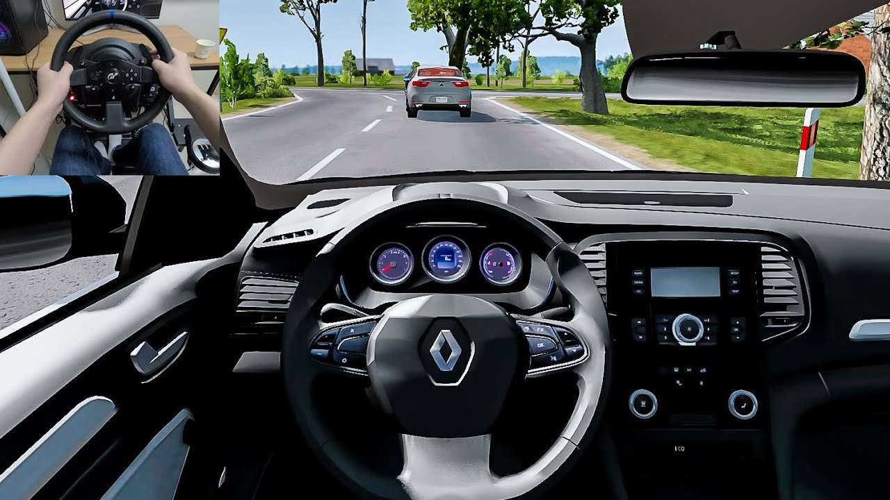 BeamNG Drive - Renault Talisman [Steering Wheel gameplay] - YouTube