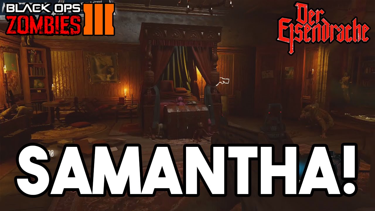 BO3 Zombies "SAMANTHA'S ROOM" GAMEPLAY! Der Eisendrache DLC 1 "SECRET ...