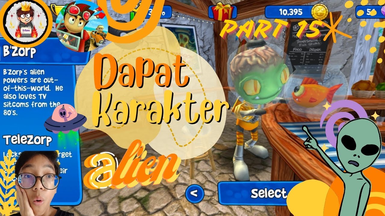 WOW ADA KARAKTER ALIEN JUGA DI SINI - Beach Buggy Racing Indonesia Part ...