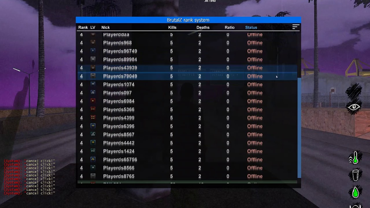 MTA:SA DX Rank system with sorting - YouTube