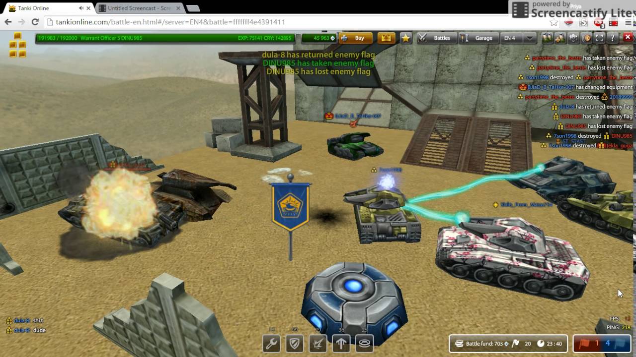 Tanki Online - Ranking up to Third Lieutenant - YouTube