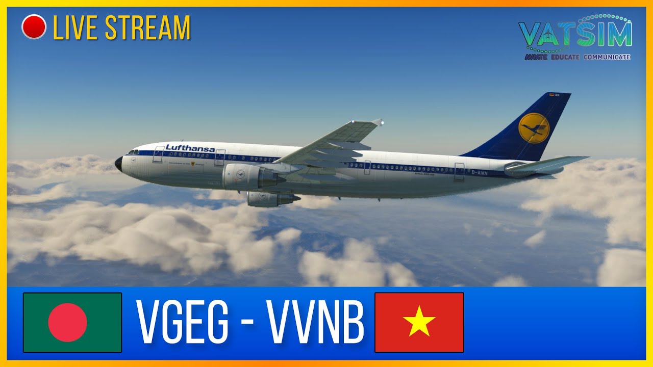 GoAround in Vietnam - Vatsim Gruppenflug VGEG - VVNB - YouTube