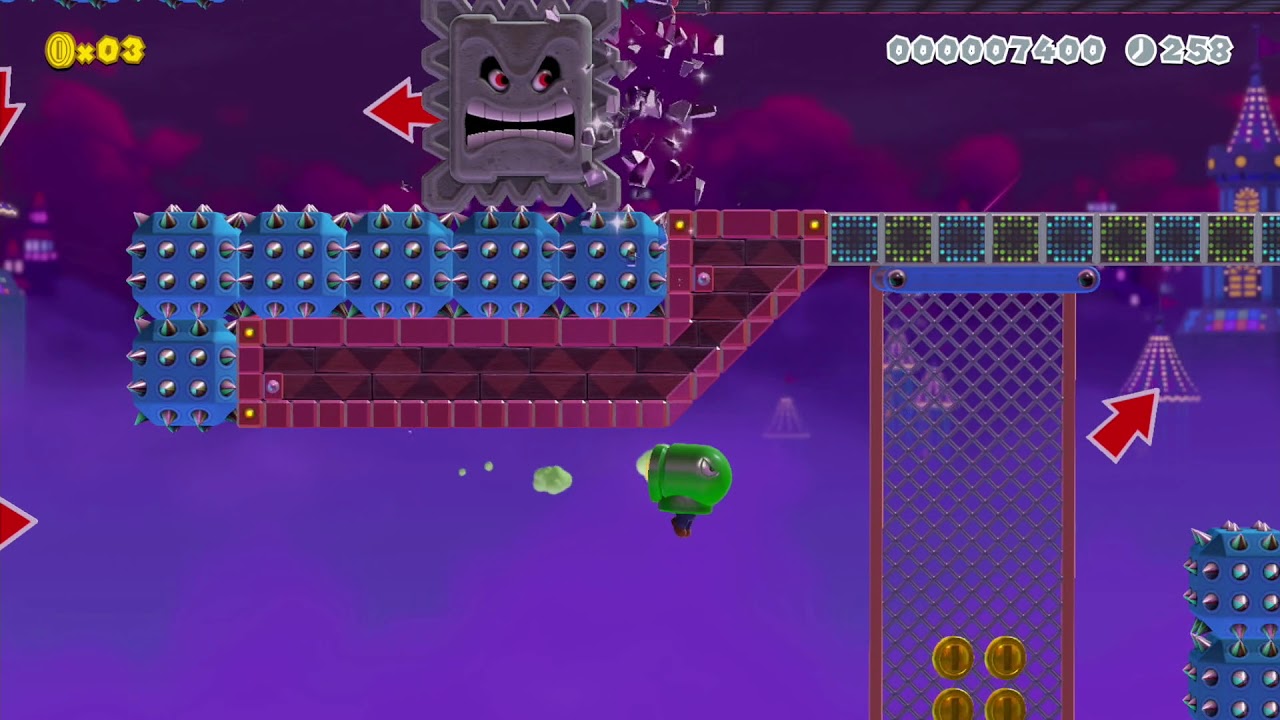 Bullet Bill Mask Sky Acrobatic 2 by dude2332 🍄 Super Mario Maker 2 😶 No ...