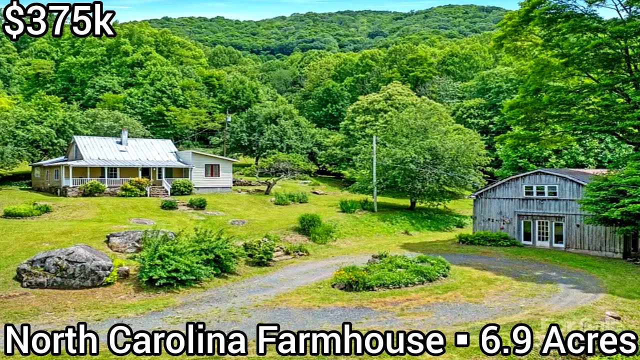 North Carolina Farmhouse For Sale | $375k | 6.9 Acres | North Carolina ...